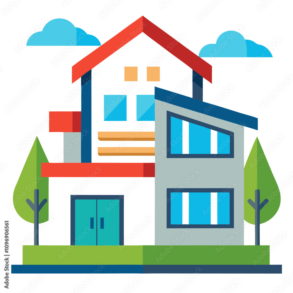 architect house clipart cartoon Illustration drawing Stock Vector ...