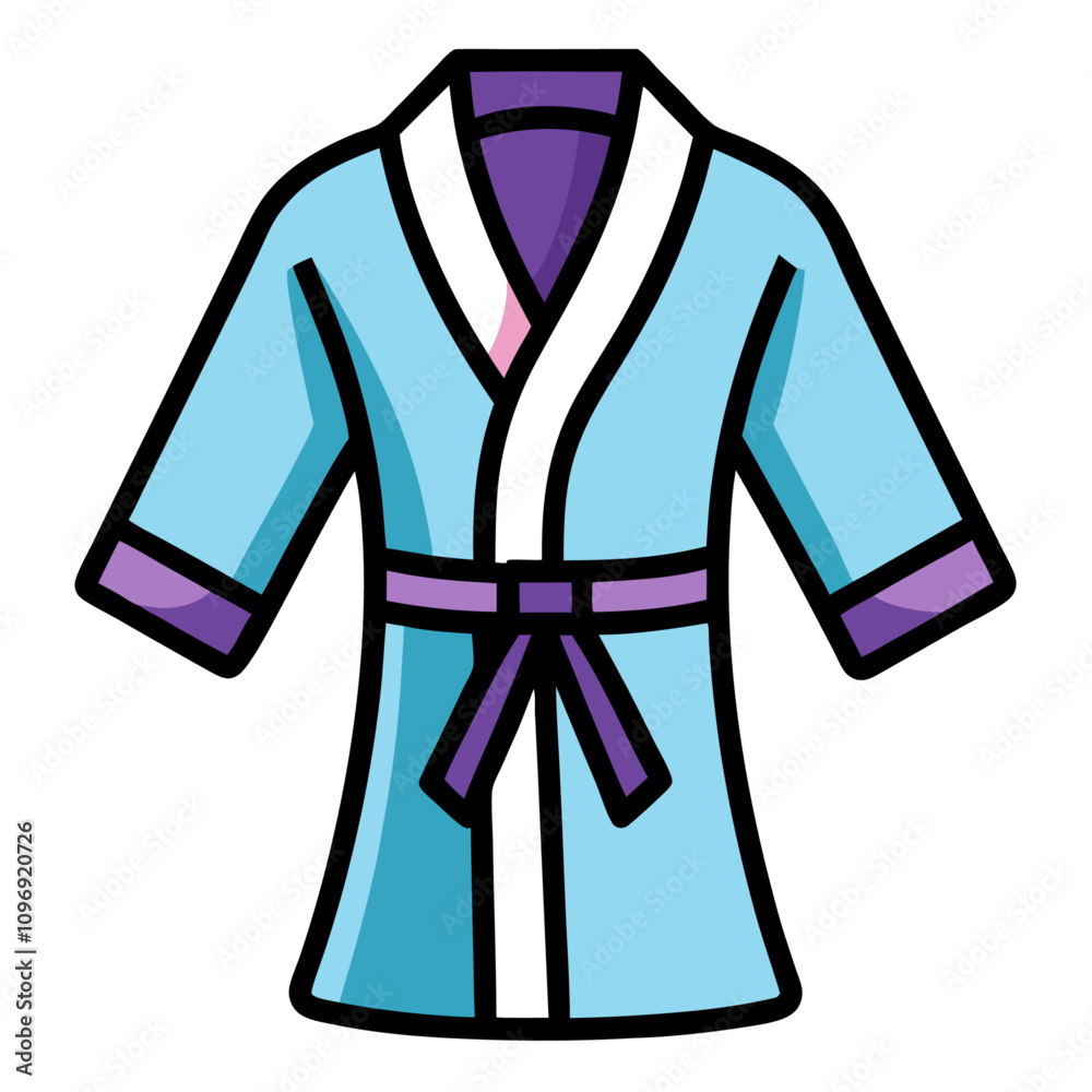 bathrobe clipart cartoon Illustration drawing Stock Vector | Adobe Stock