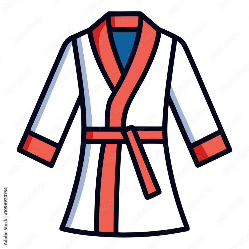 bathrobe clipart cartoon Illustration drawing Stock Vector | Adobe Stock