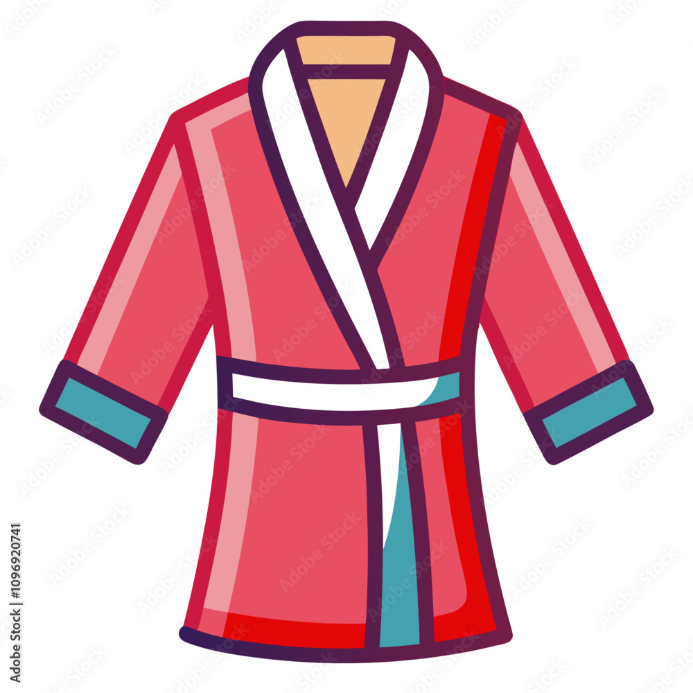 bathrobe clipart cartoon Illustration drawing Stock Vector | Adobe Stock