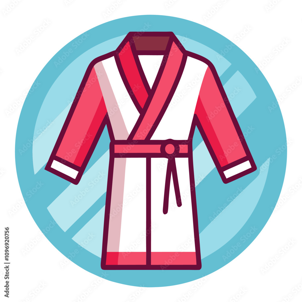 bathrobe clipart cartoon Illustration drawing Stock Vector | Adobe Stock