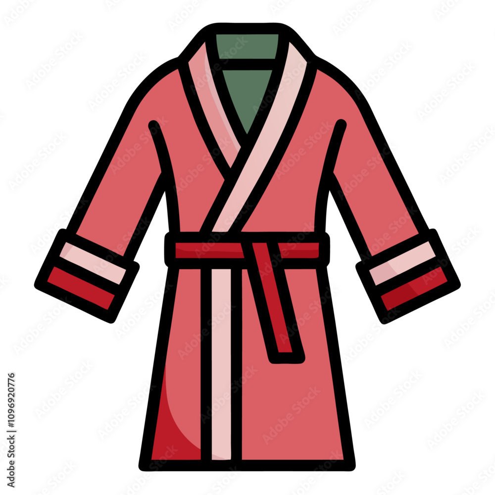 bathrobe clipart cartoon Illustration drawing Stock Vector | Adobe Stock