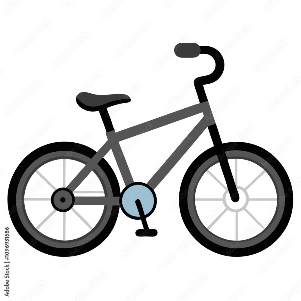 bike clipart cartoon Illustration drawing Stock Vector | Adobe Stock