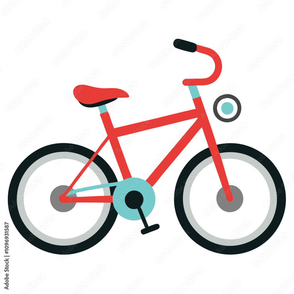 bike clipart cartoon Illustration drawing Stock Vector | Adobe Stock