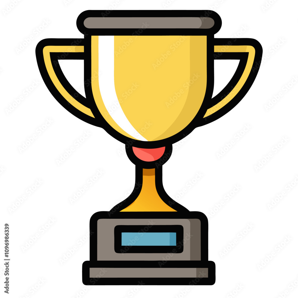 championship trophy clipart cartoon Illustration drawing Stock Vector ...