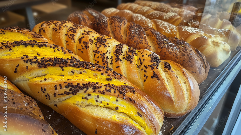 Fresh Japanese Milk Bread (Shokupan) Display | Artisanal Bakery ...