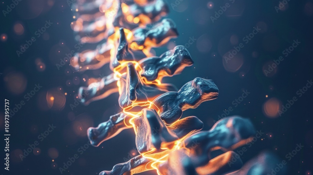 spine, anatomy, health, medical, illustration, human body, vertebrae ...