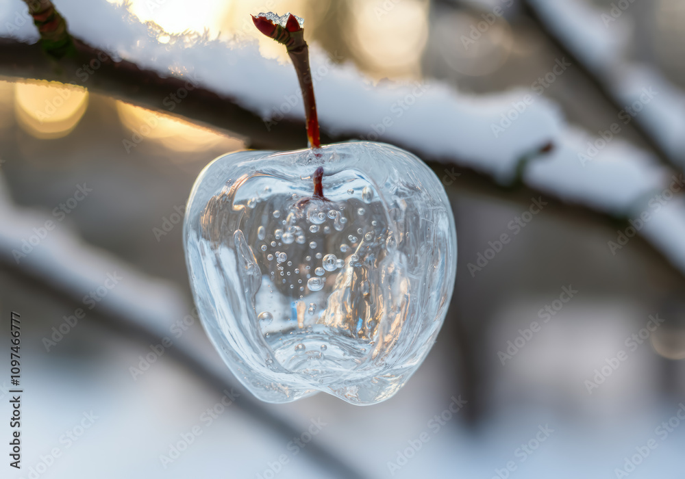 Ghost Apple - Rare Phenomenon Where Freezing Weather Preserves Ice ...