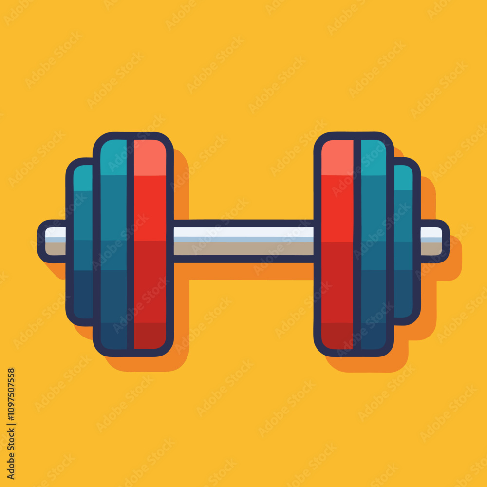 dumbbell sports equipment clipart cartoon Illustration drawing Stock ...