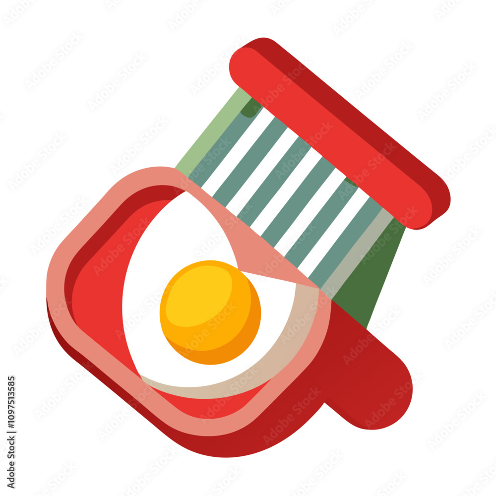 egg slicer clipart cartoon Illustration drawing Stock Vector | Adobe Stock