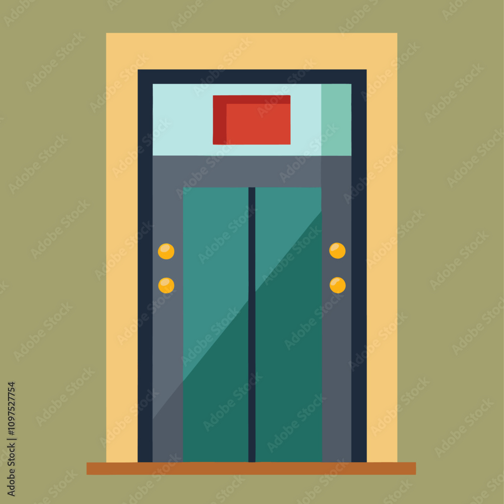 elevator clipart cartoon Illustration drawing Stock Vector | Adobe Stock