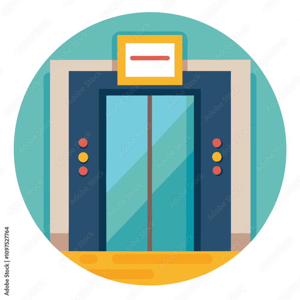 elevator clipart cartoon Illustration drawing Stock Vector | Adobe Stock