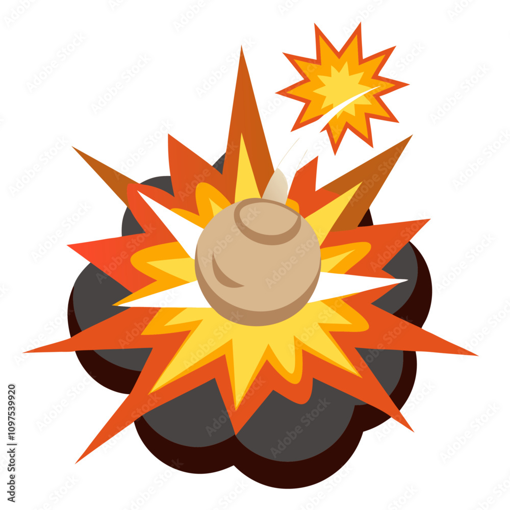explosive clipart cartoon Illustration drawing Stock Vector | Adobe Stock