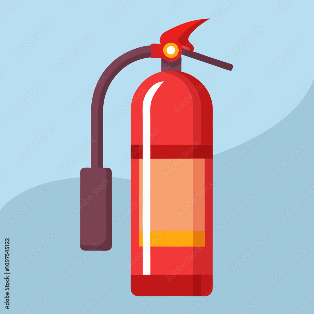 fire extinguisher isolated clipart cartoon Illustration drawing Stock ...