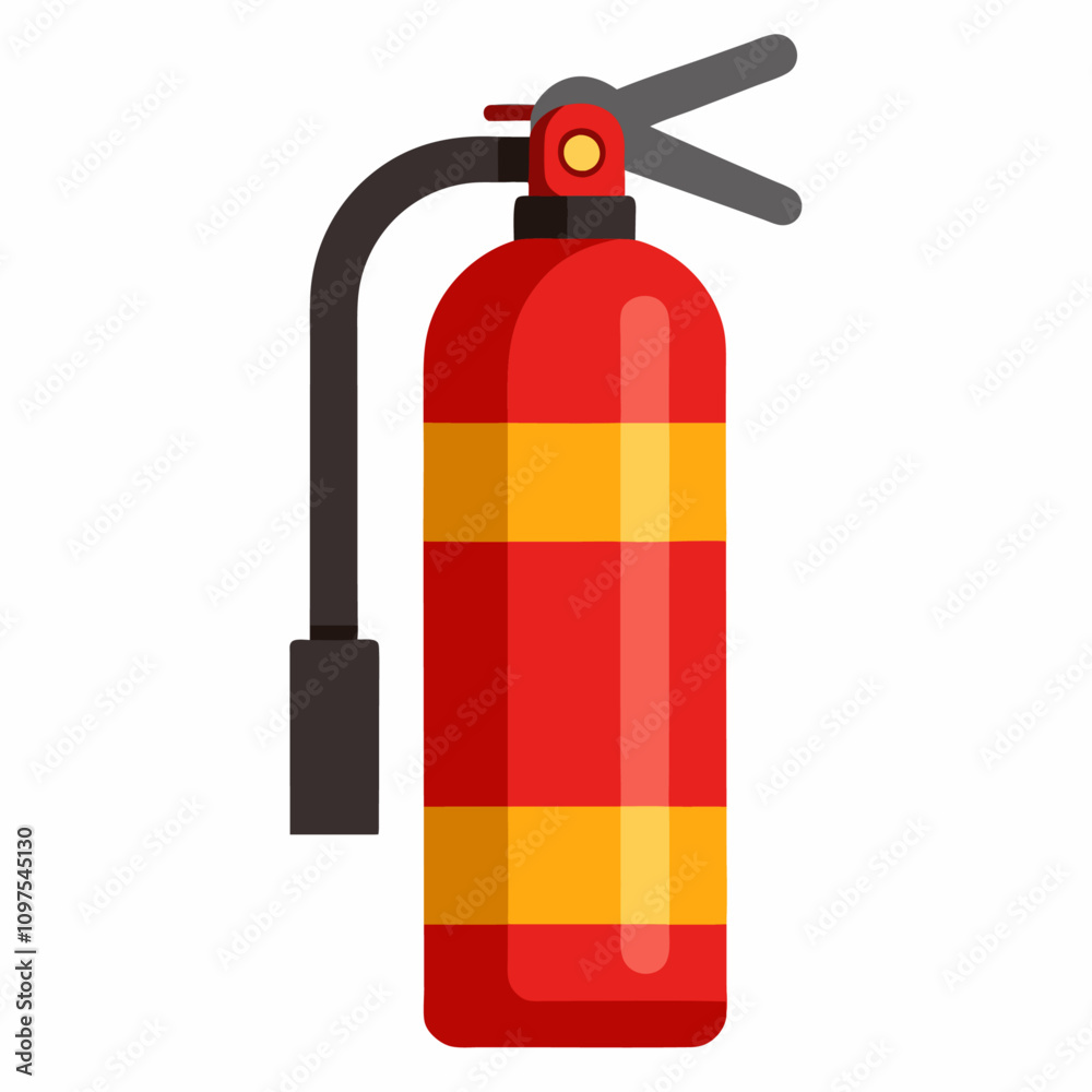 fire extinguisher isolated clipart cartoon Illustration drawing Stock ...