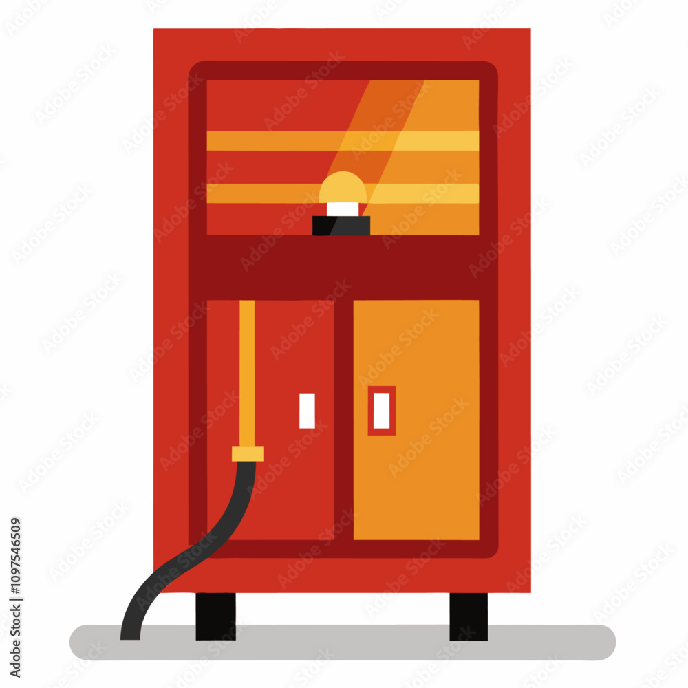 fire hose cabinet clipart cartoon Illustration drawing Stock Vector ...