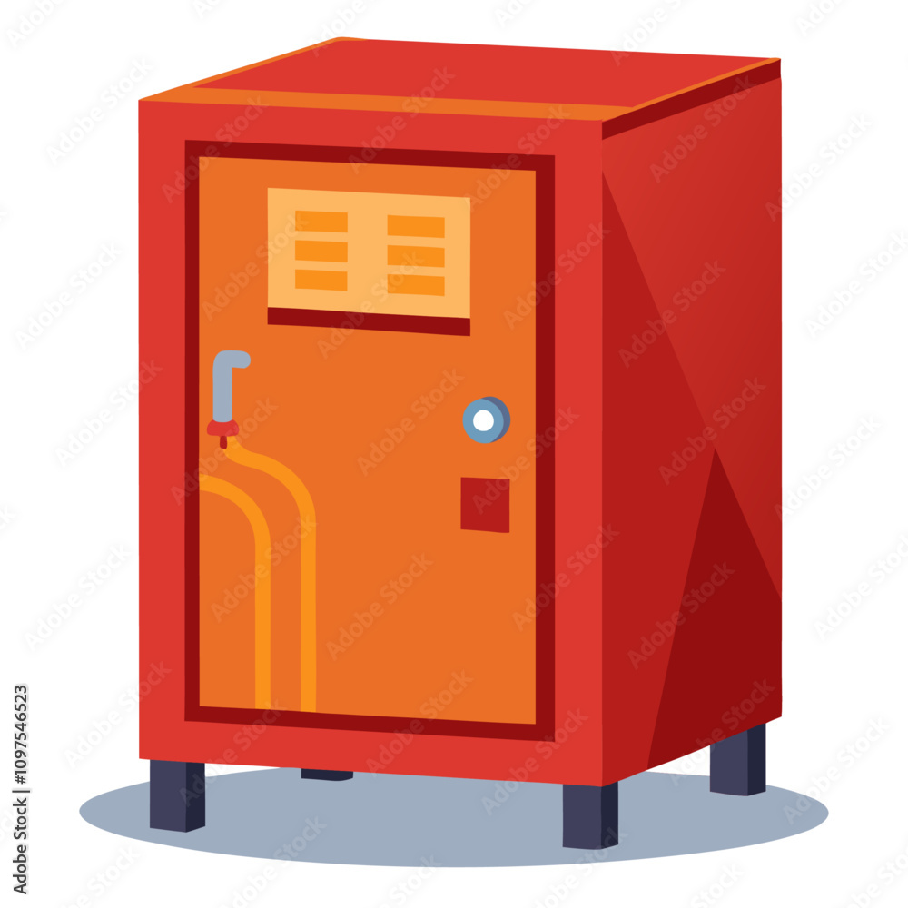 fire hose cabinet clipart cartoon Illustration drawing Stock Vector ...