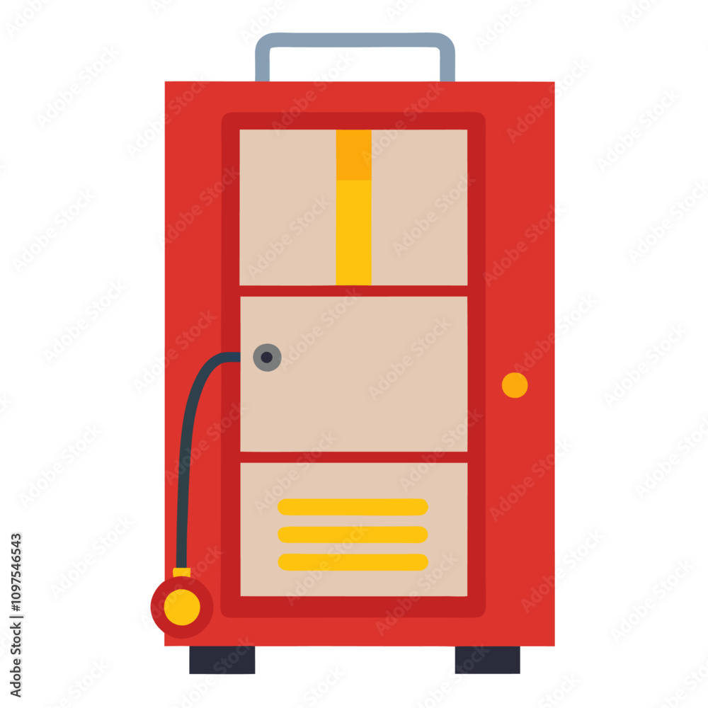 fire hose cabinet clipart cartoon Illustration drawing Stock Vector ...