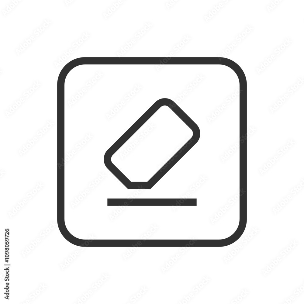 Edit erase. Design and design tools icons. Modern, simple flat vector ...