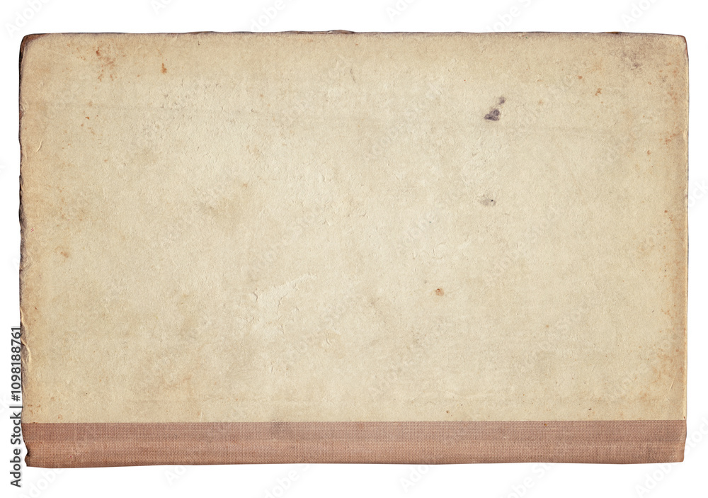 Vintage background of old book torn paper texture with scratches Stock ...