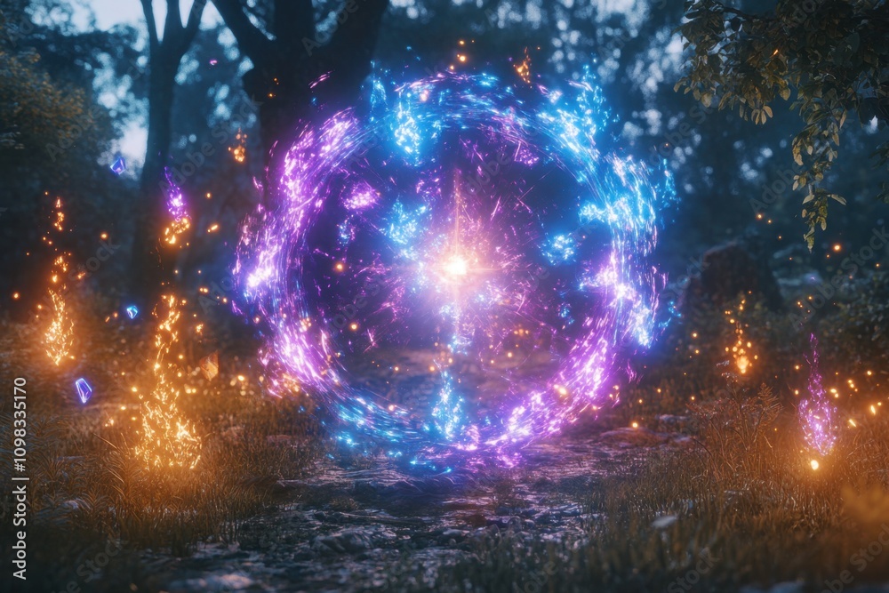 Mage AOE spell affecting multiple enemies with visible damage numbers ...