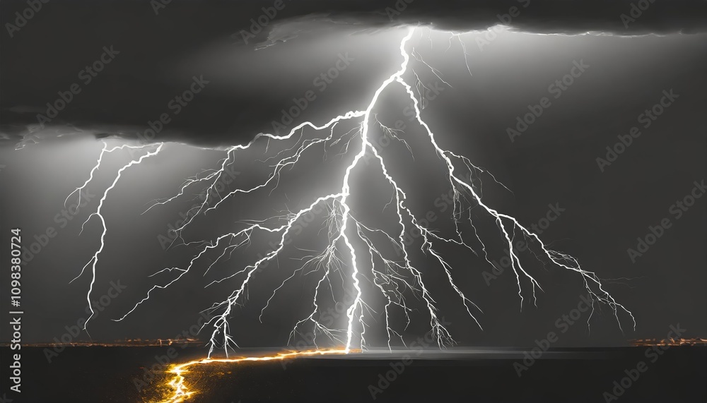 Stock-Foto „High-Resolution Lightning Strike and Thunder Clipart ...
