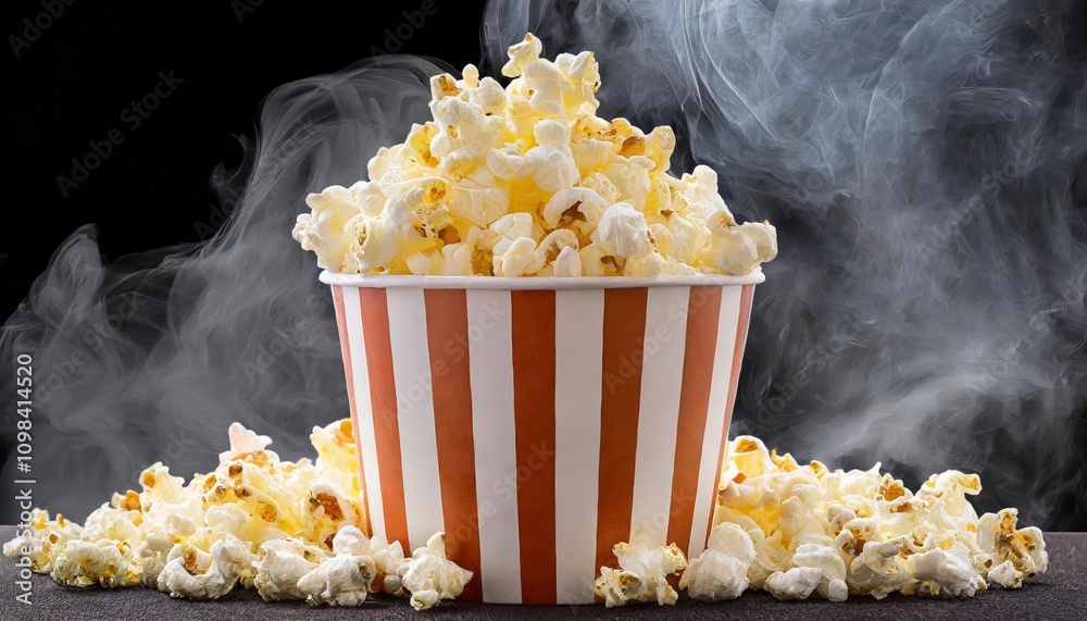 High-quality image of a popcorn bucket on a transparent background for ...