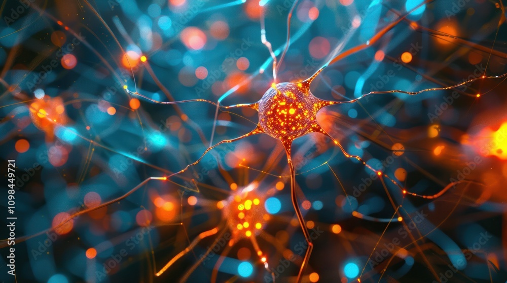 photograph of cyber space of social network technology, data analysis ...