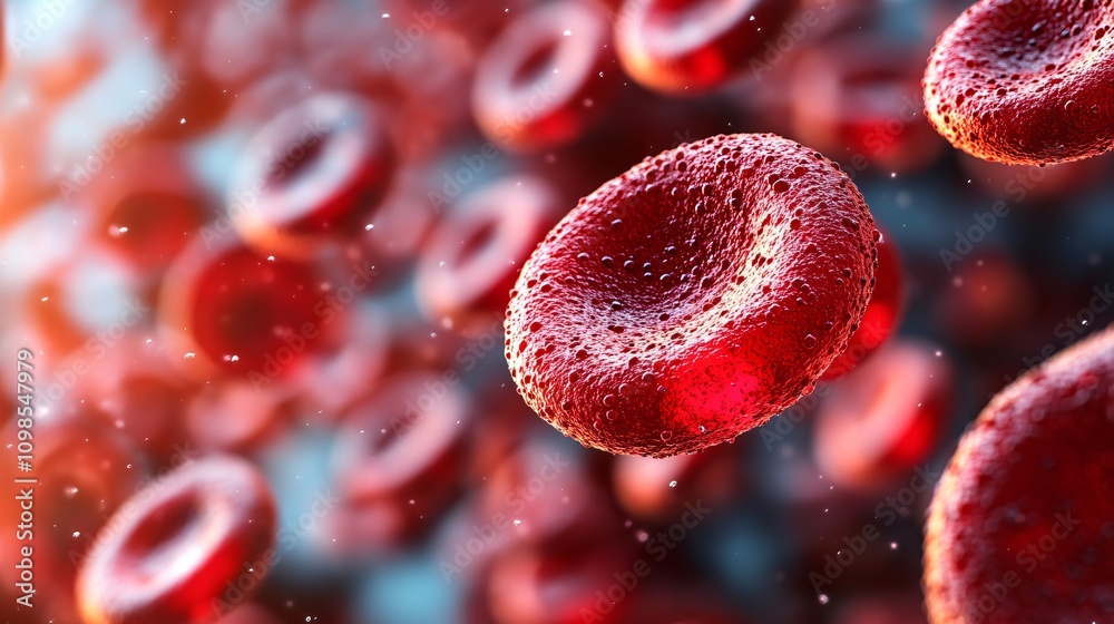 Microscopic View of Red Blood Cells: A Detailed Look at Human ...