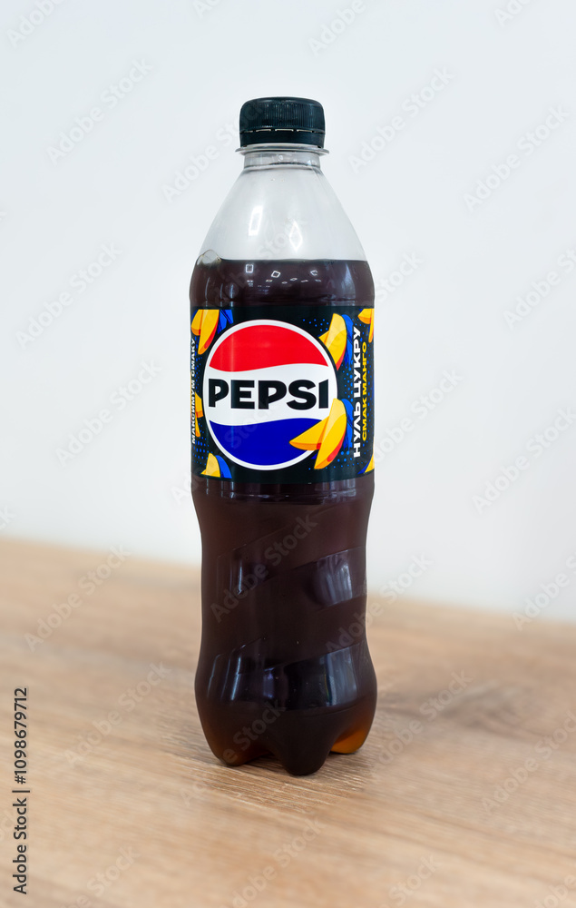 Kiev, Ukraine - November 23, 2024: Pet 0,5l soft drink Pepsi Original ...