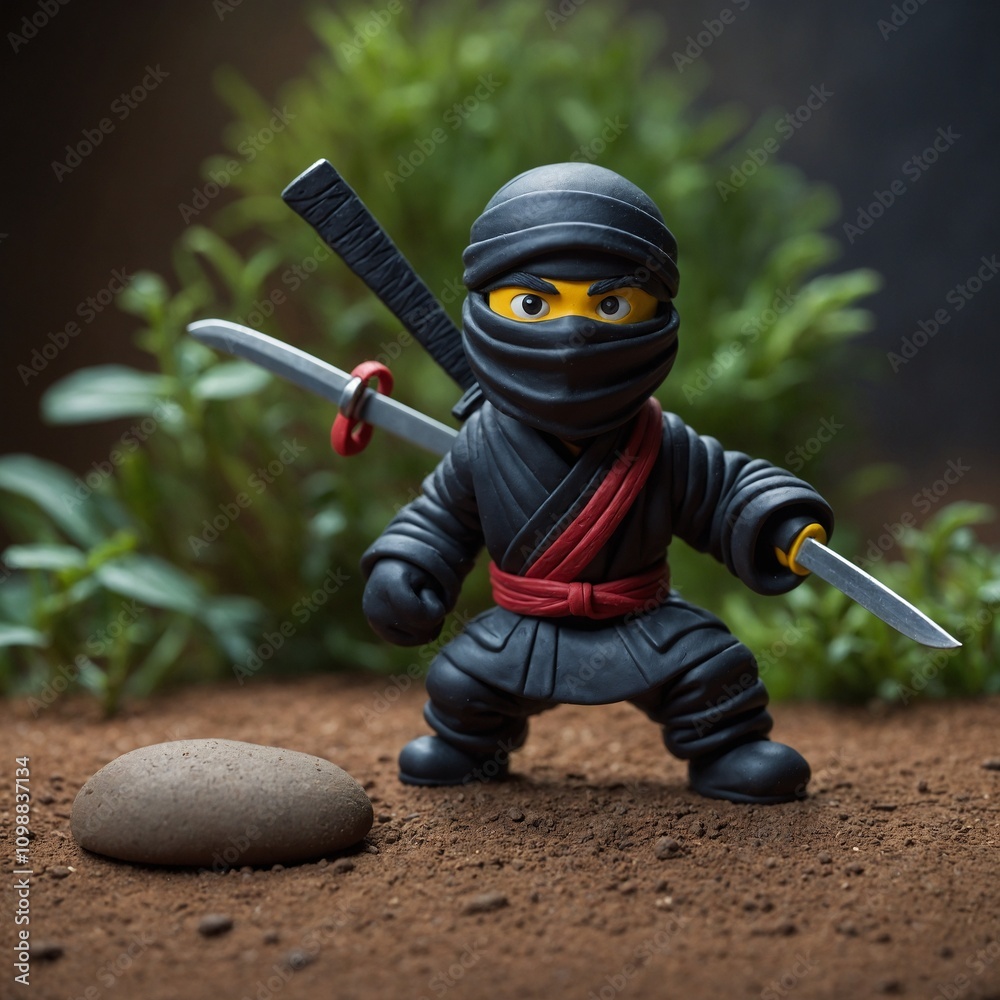 Animated clay ninja battles evil forces in a visually stunning and ...