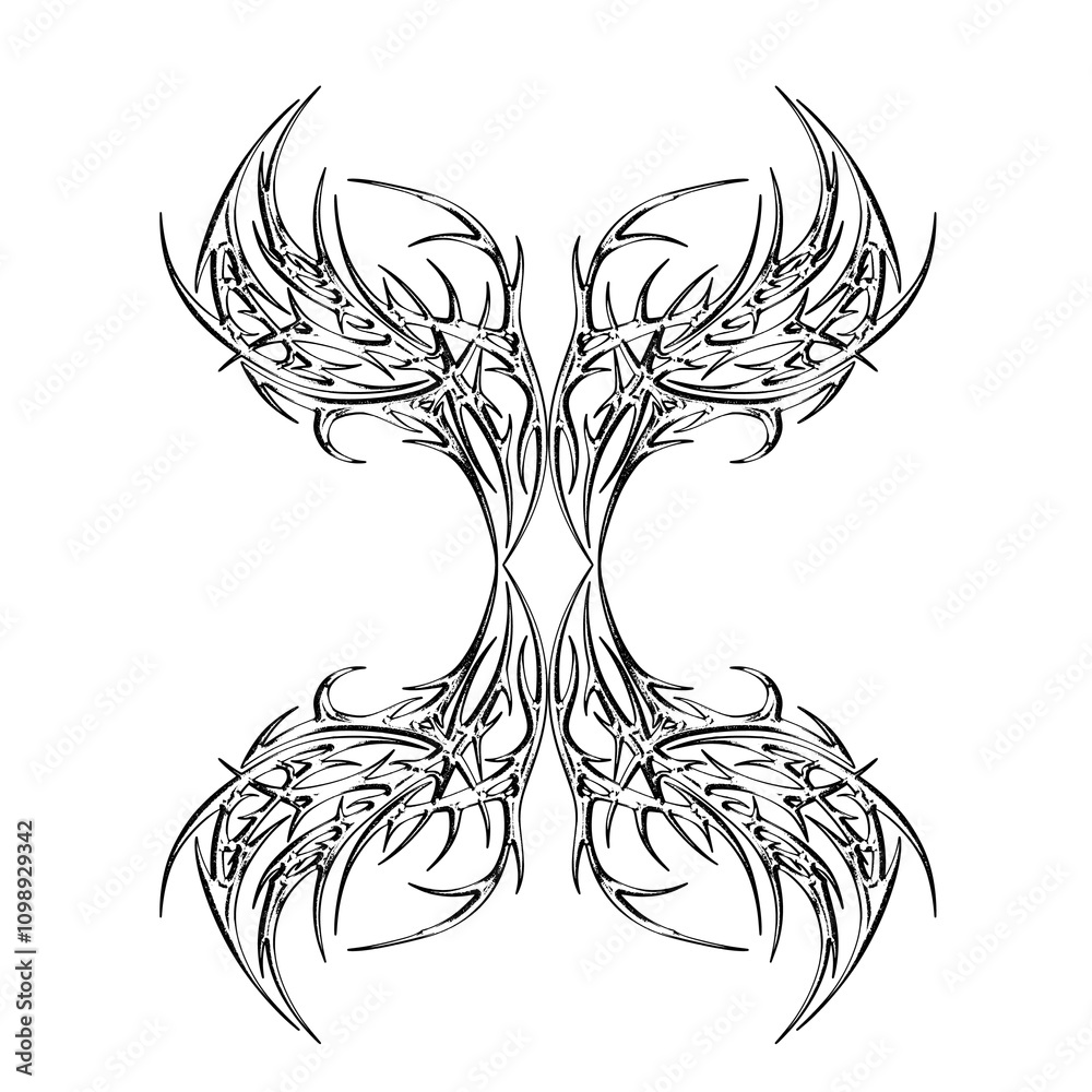 Tribal sigils Tattoo design Stock Vector | Adobe Stock