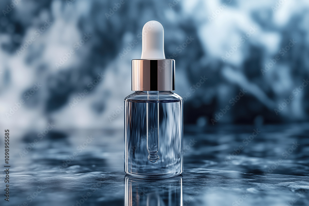 Tranexamic Acid Serum on Skin with Smooth Texture, Blue-Gray Peaceful ...