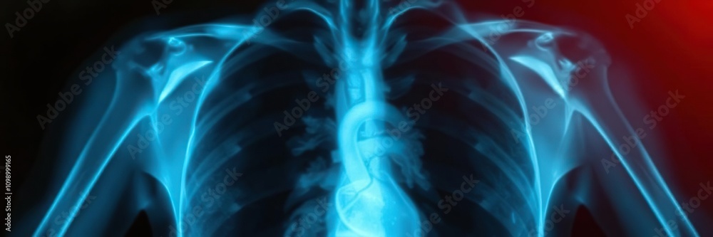 Chest X-ray showing heart shadow with enlarged cardiac silhouette ...