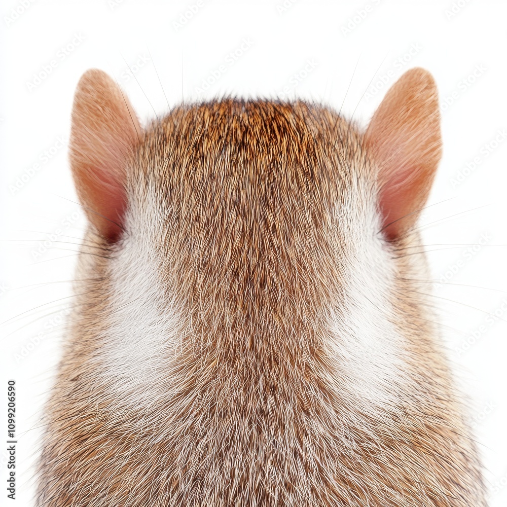 2408_133.Extreme closeup of a Chipmunk's Back, showcasing intricate ...