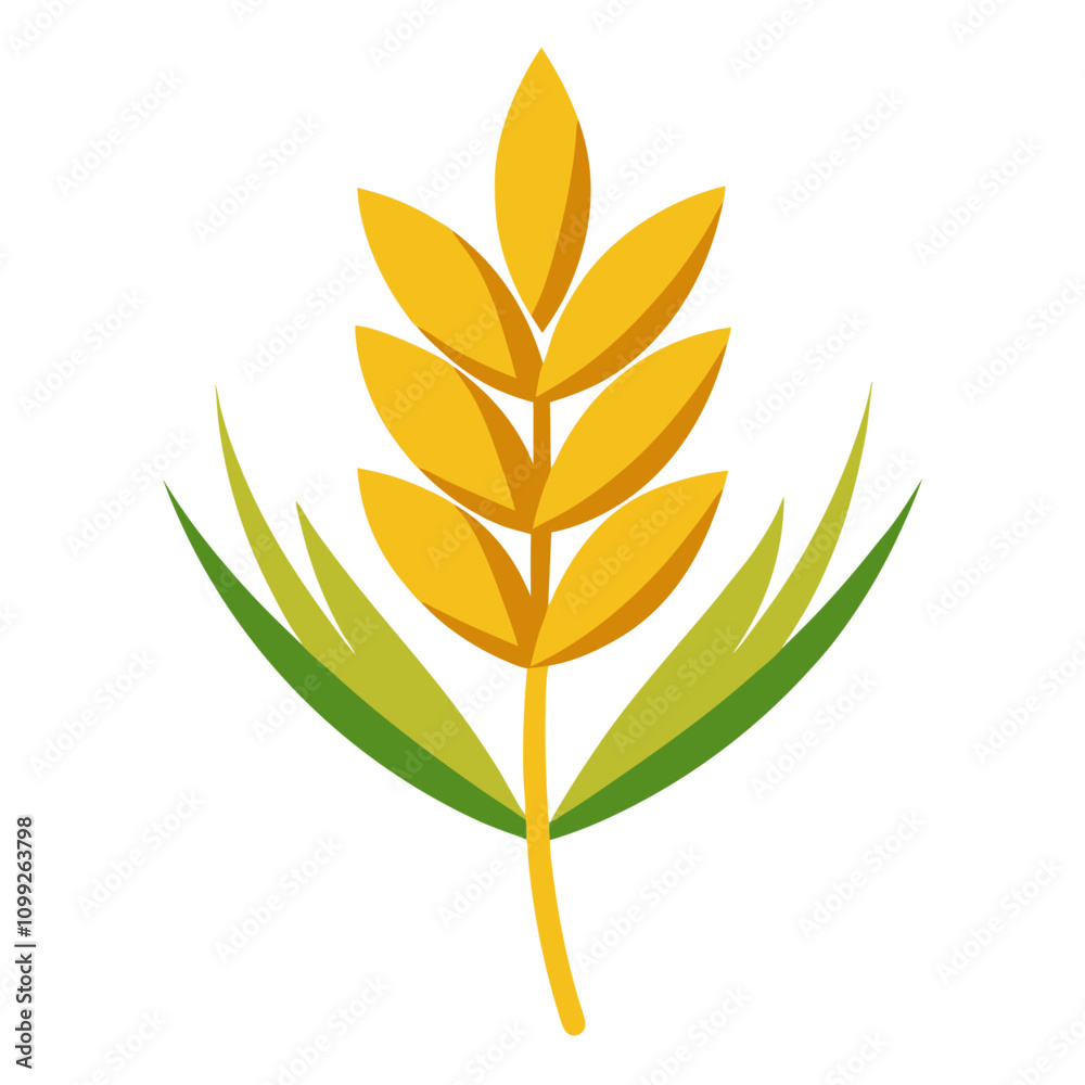 wheat clipart Cartoon Illustration drawing Stock Vector | Adobe Stock