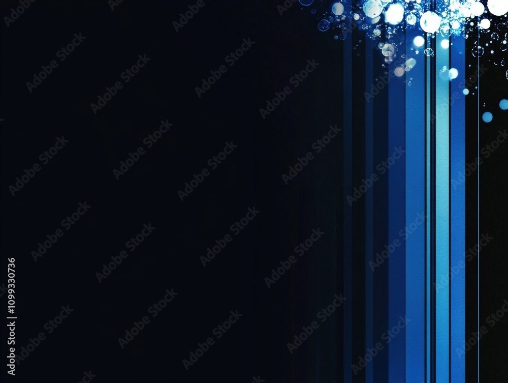 Blue Powerpoint Background with Dark Water Edges and Vertical Lines ...
