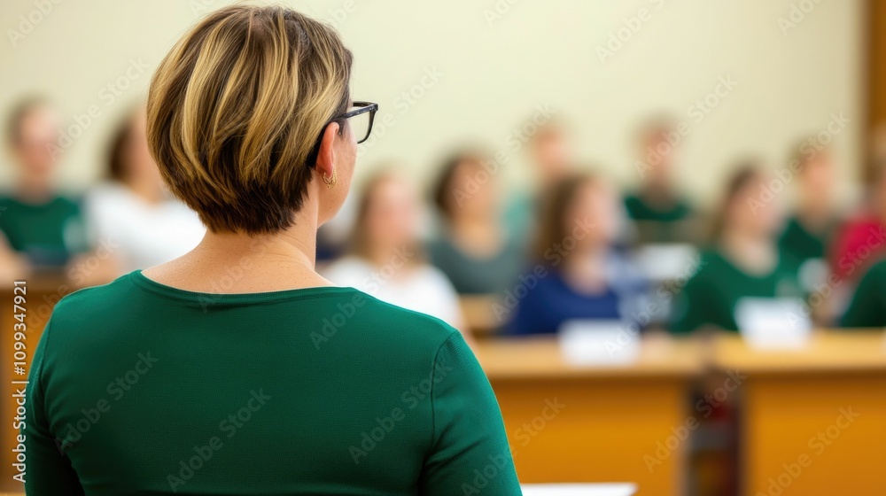 Instructor Leading an Engaging Classroom Session with Actively ...