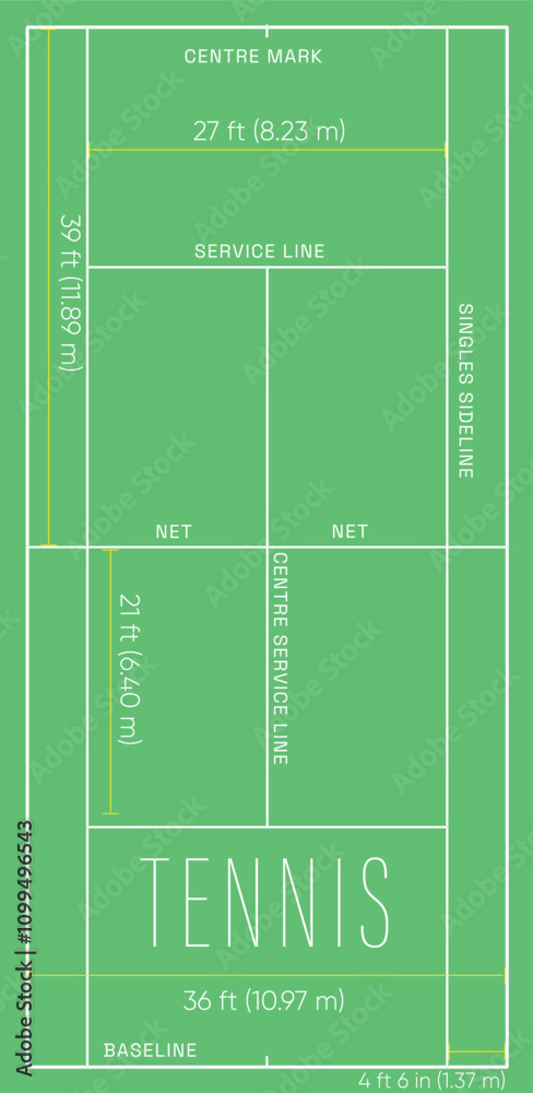 Set illustration of diagram showcasing the dimensions and layout of a ...