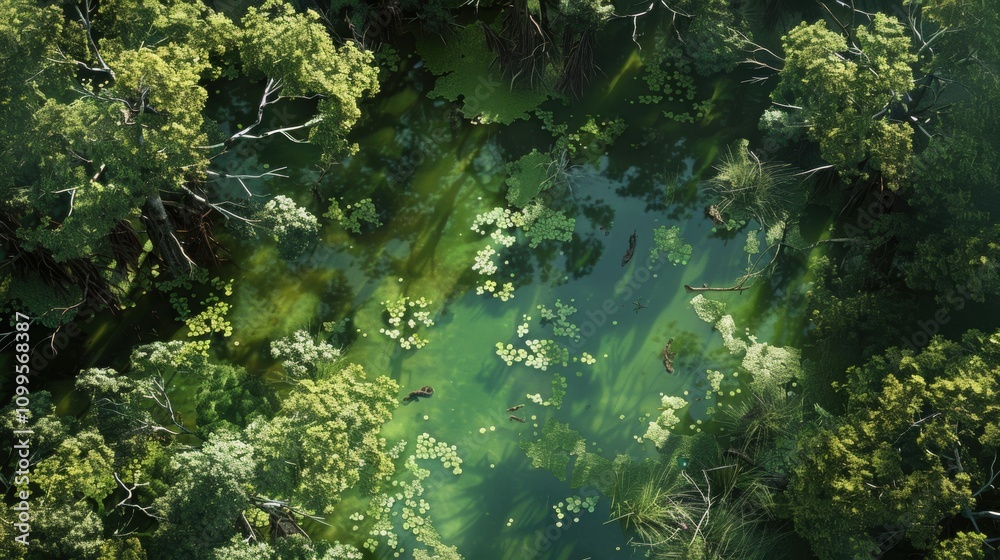 DnD Battlemap battlemap in toxic bog - Surrounded by greenery ...