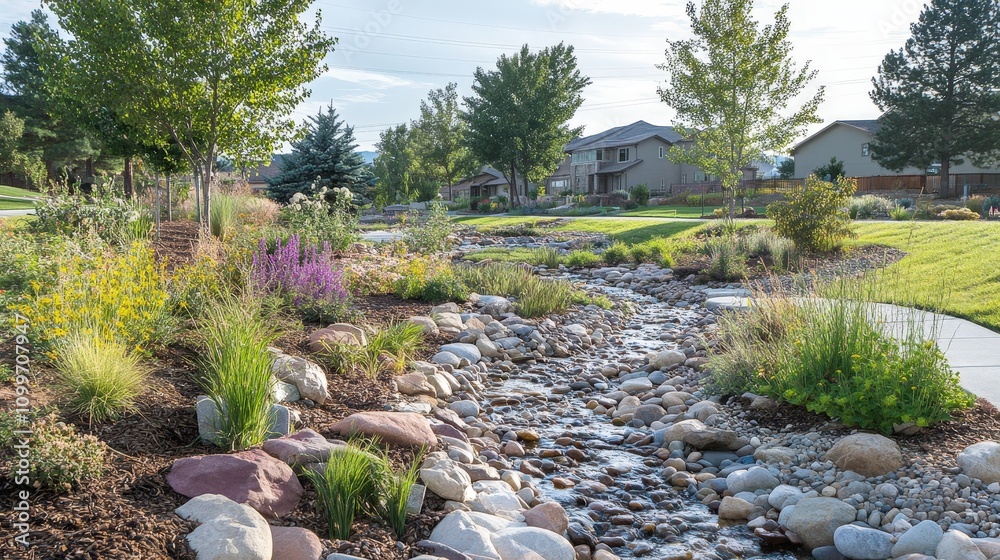 Plan an urban drainage system for a residential neighborhood to ...