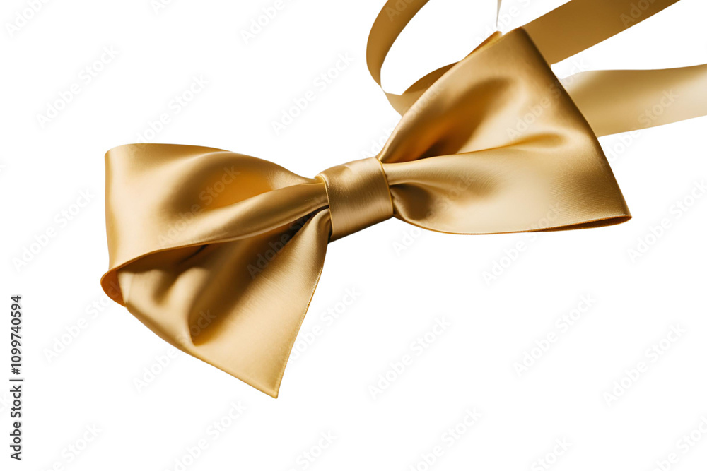 "Chic Blue Velvet Ribbon Bow on Transparent Background for Stylish Gift ...