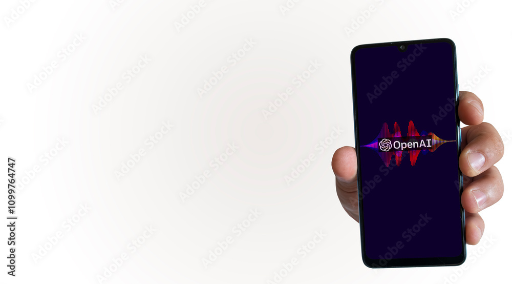 Corum, Turkey. 11.25.2024: A person holding a cell phone showing OpenAI ...