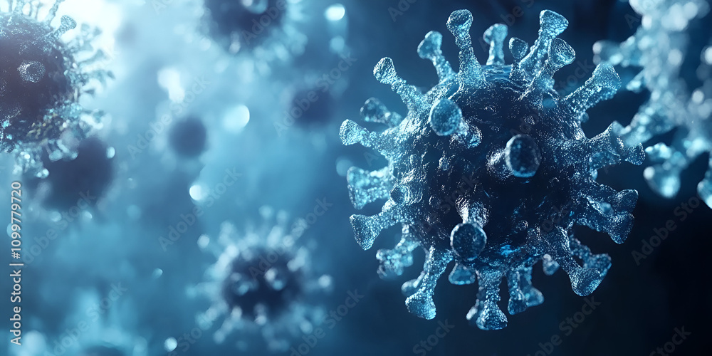 Microscopic View of Coronavirus: A detailed 3D rendering of the SARS ...