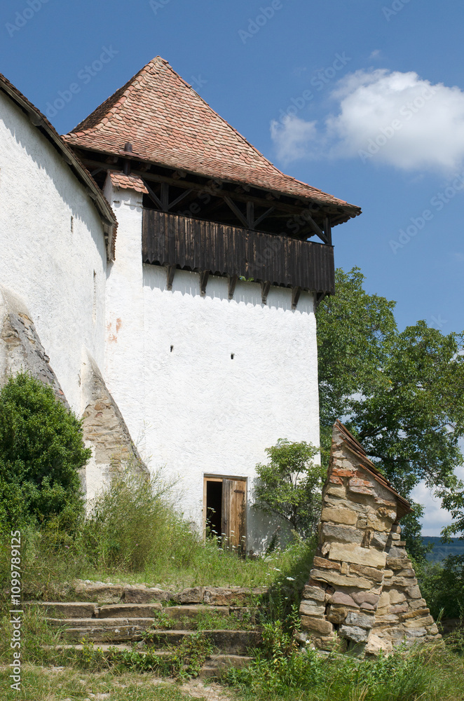 Viscri fortified church. The village of Viscri is best known for its ...