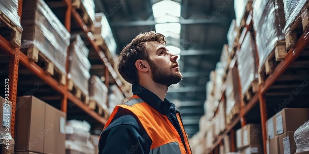 Section in a warehouse dedicated to reverse logistics, with returned ...