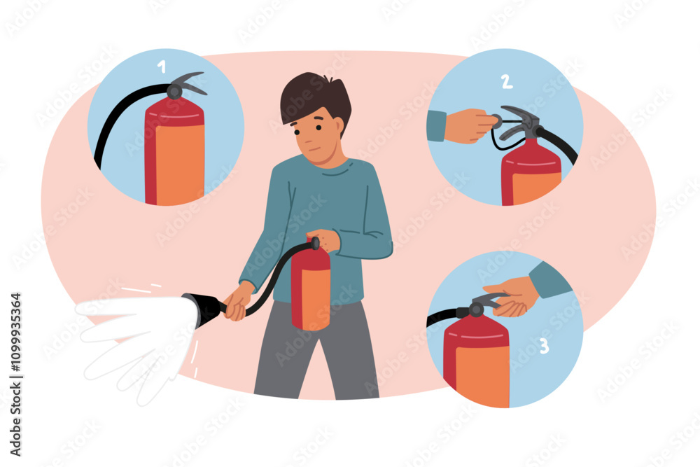 Fire safety training and how to use fire extinguisher from guy ...