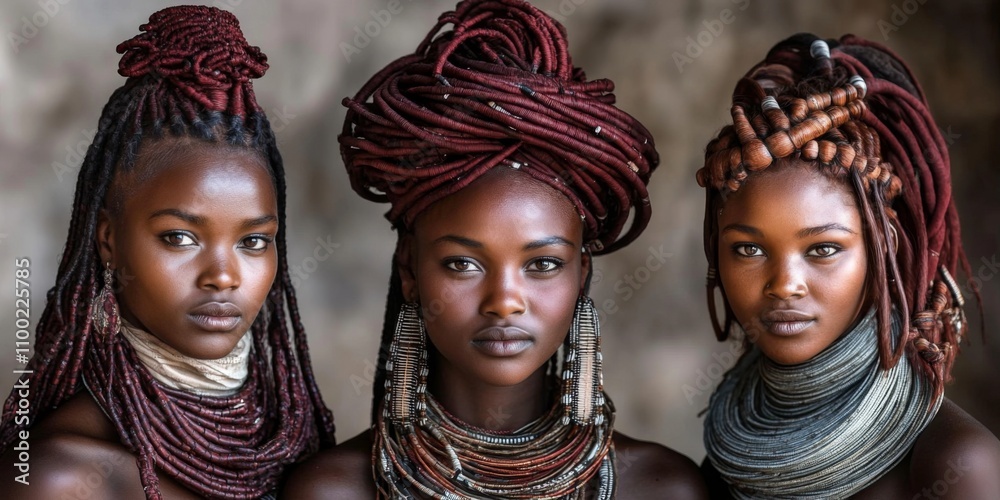 The Himba People: A Glimpse into Their Traditional Attire Stock Photo ...