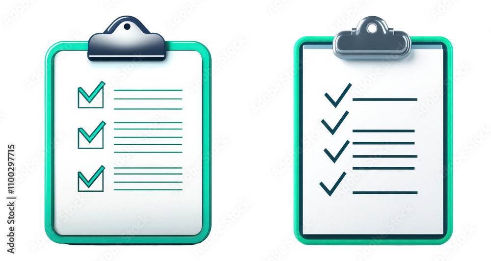 Two checklists showing different formats for task management and ...