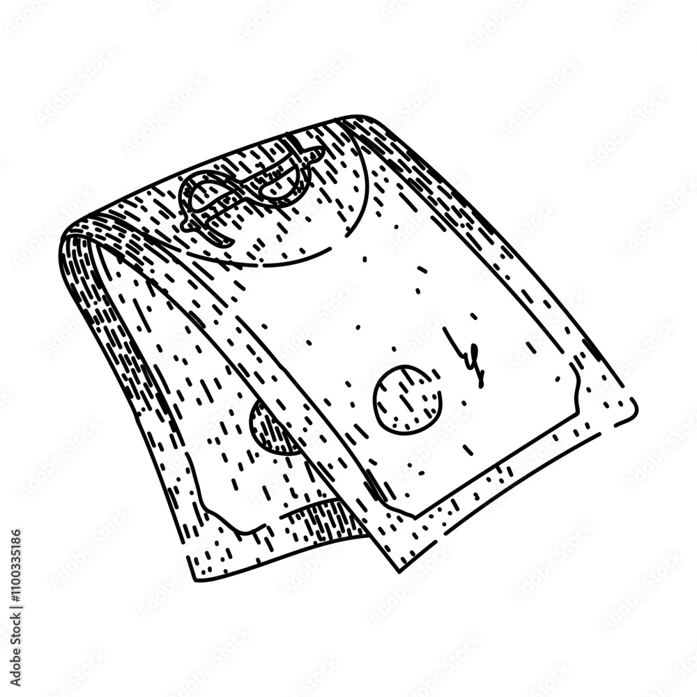 money dollar bill hand drawn. cash greenback, banknote finance, trade ...